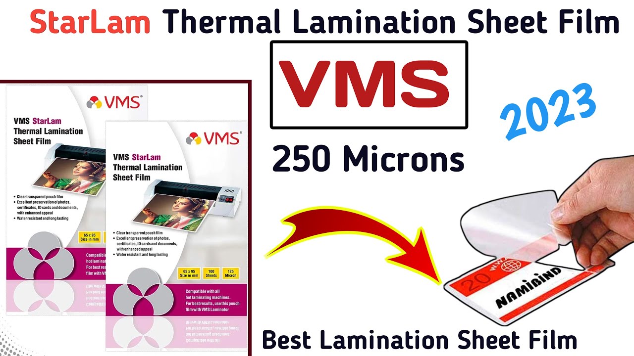 Best Lamination Sheet Film For Aadhar Lamination As PVC Card | VMS ...