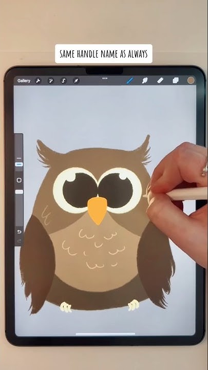 Owl 🦉 Draw with Me Procreate Tutorial - YouTube