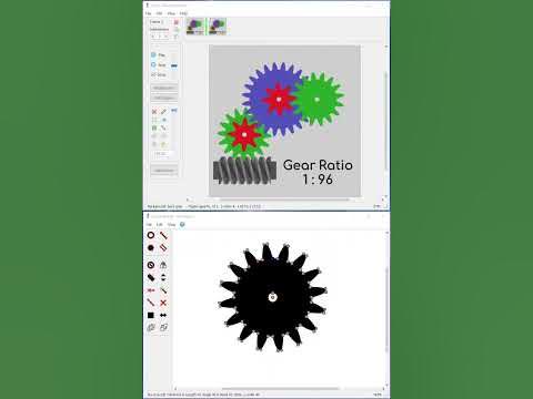 Creating gears in Pivot Animator 5 - YouTube