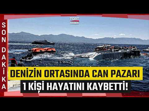 DENİZİN ORTASINDA CAN PAZARI! Girne Açıklarında 267 Kişilik Yolcu Gemisi Battı: 1 Ölü - TGRT Haber