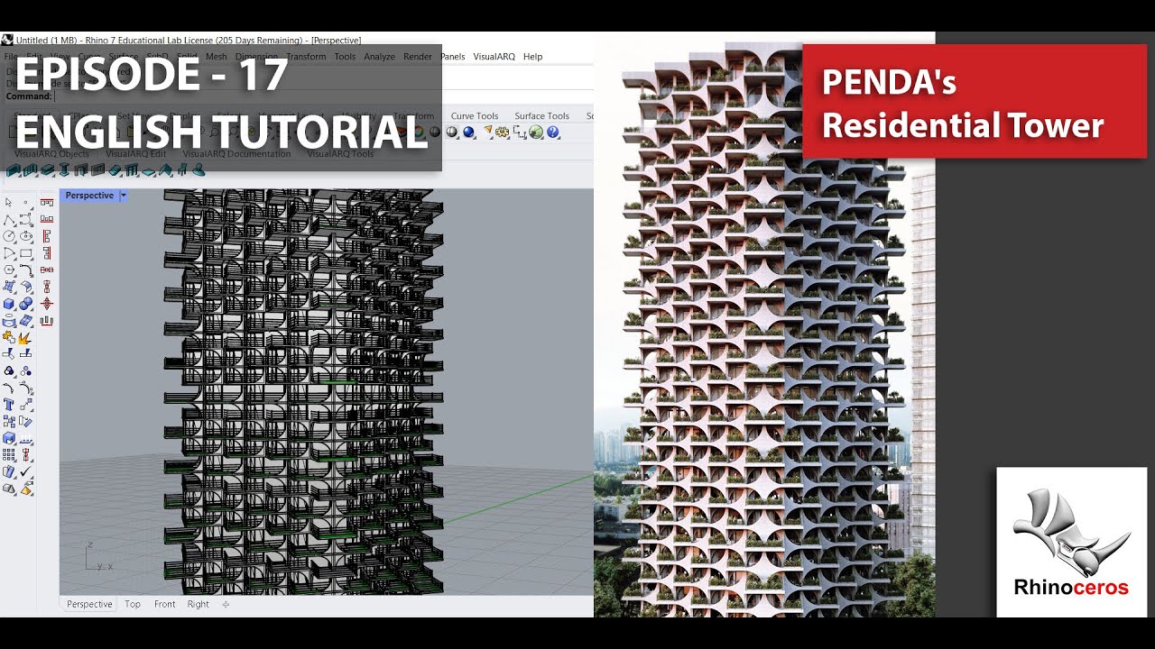 Rhino 3d Architectural Tutorial Series Ep 17 Real Buildings Into 3d Model English Youtube