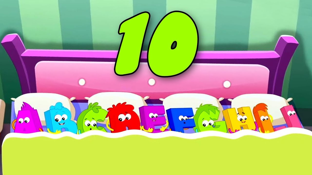 Ten In The Bed : Mr Alphabets + More Cartoon Videos & Rhymes for Kids - YouTube