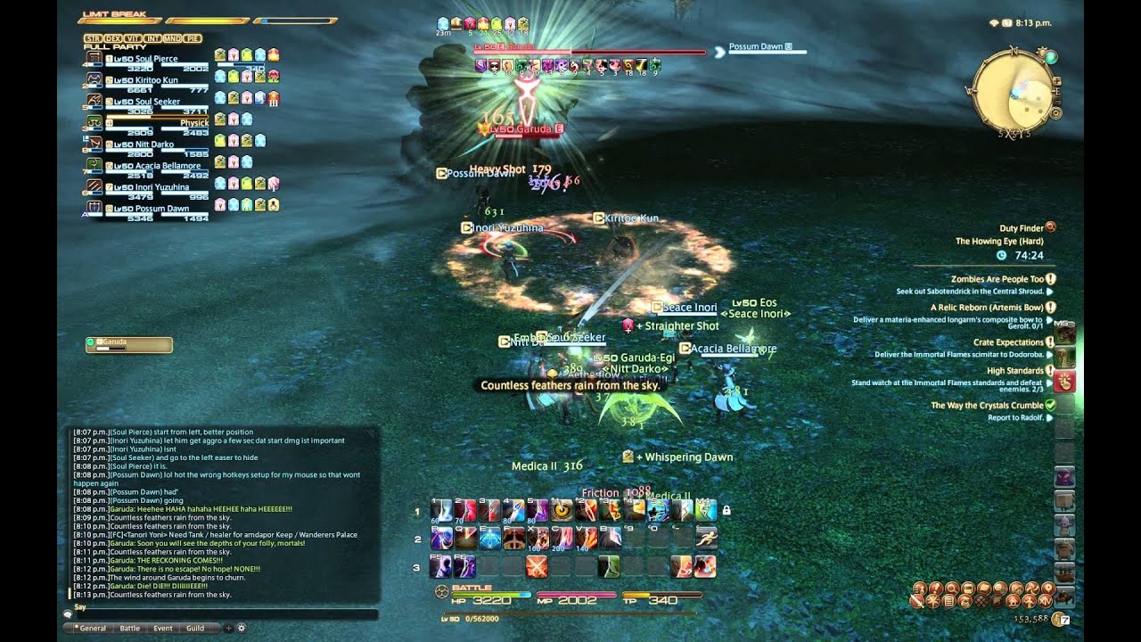 FFXIV:ARR - The Howling Eye trial (Garuda Hard) - YouTube