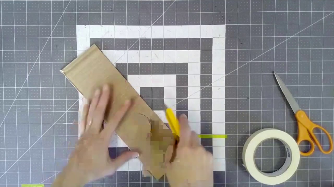2. Cardboard: Cutting a circle/ adding a circle to a cylinder - YouTube