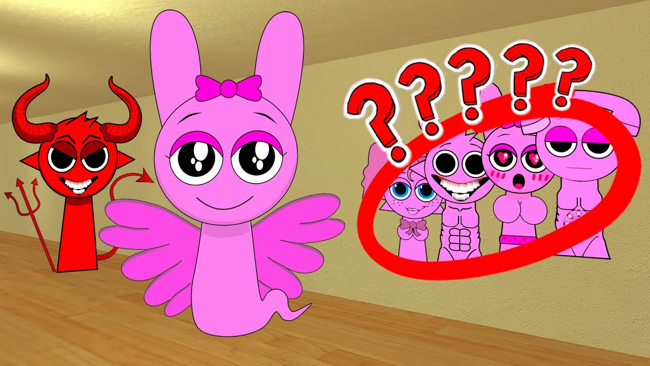 Angel Sprunki Pinki Wants me to Find Everyone Pink's Sprunki but Demon ...