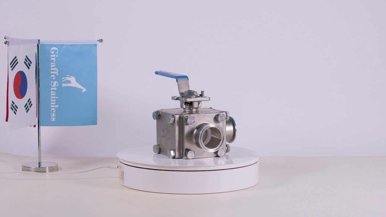 3 WAY ENCAPSULATED CLAMP BALL VALVE - YouTube