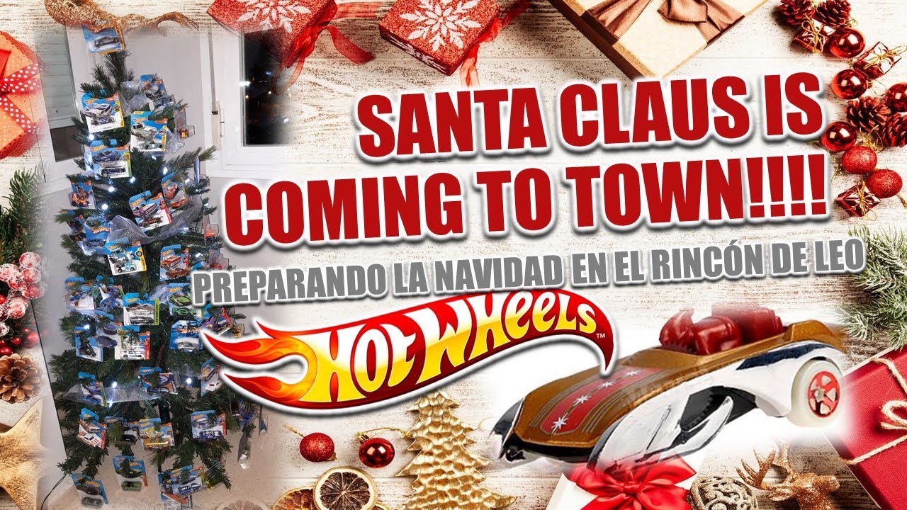 Hot Wheels 2020 - Estrenamos el Árbol de Navidad - Santa Claus is ...
