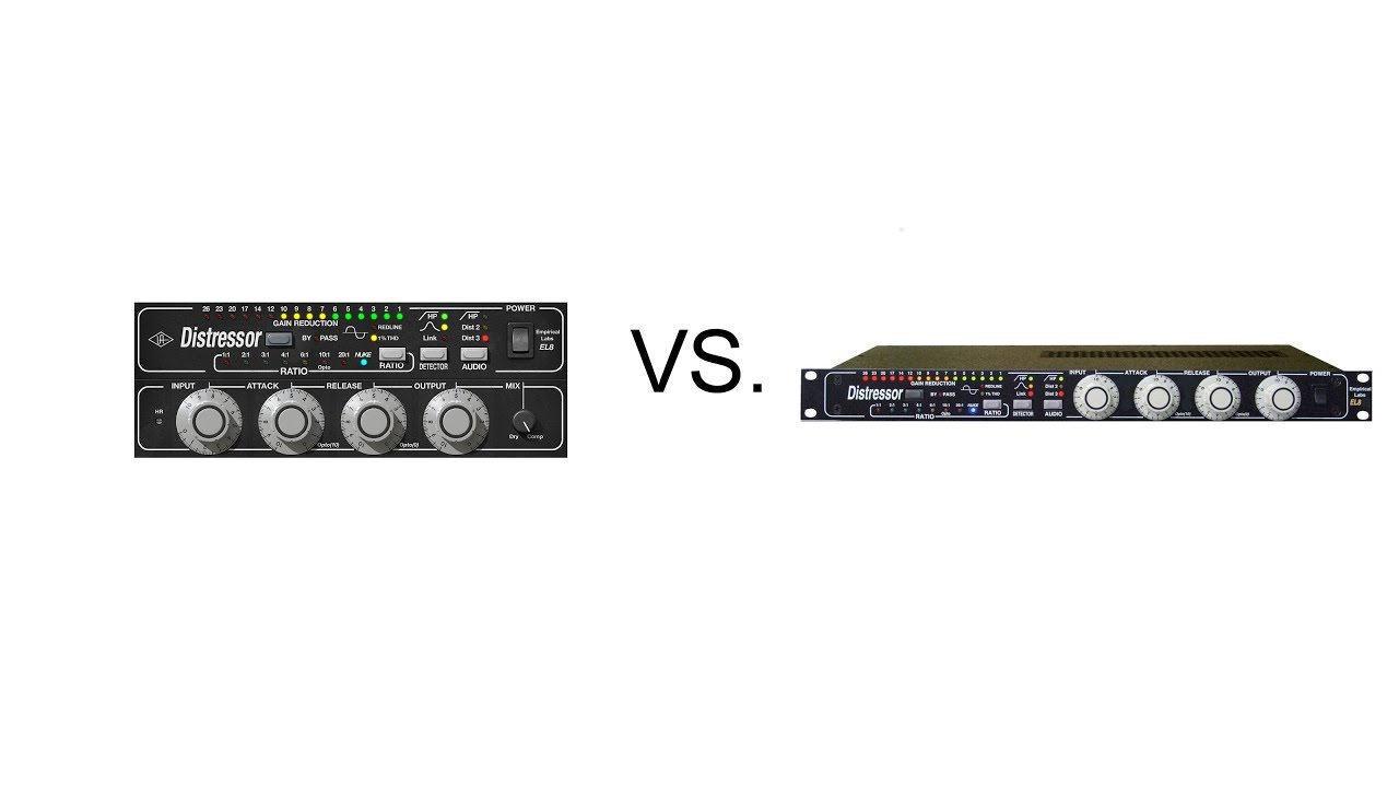 Distressor Hardware vs UAD Software Shootout - YouTube