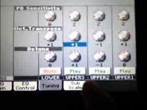 Korg Pa600 How to change octave for upper sounds separately - YouTube