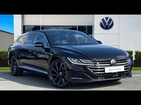 Approved Used Volkswagen Arteon R-Line 2.0 TDI 150PS DSG in Black | WM21LJZ | Wrexham Volkswagen