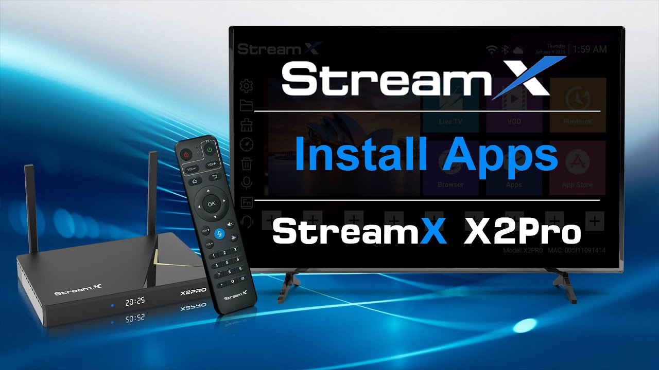 How To Install Echo TV, Echo VOD for Live TV and Movies with StreamX X2 Pro/Max - YouTube