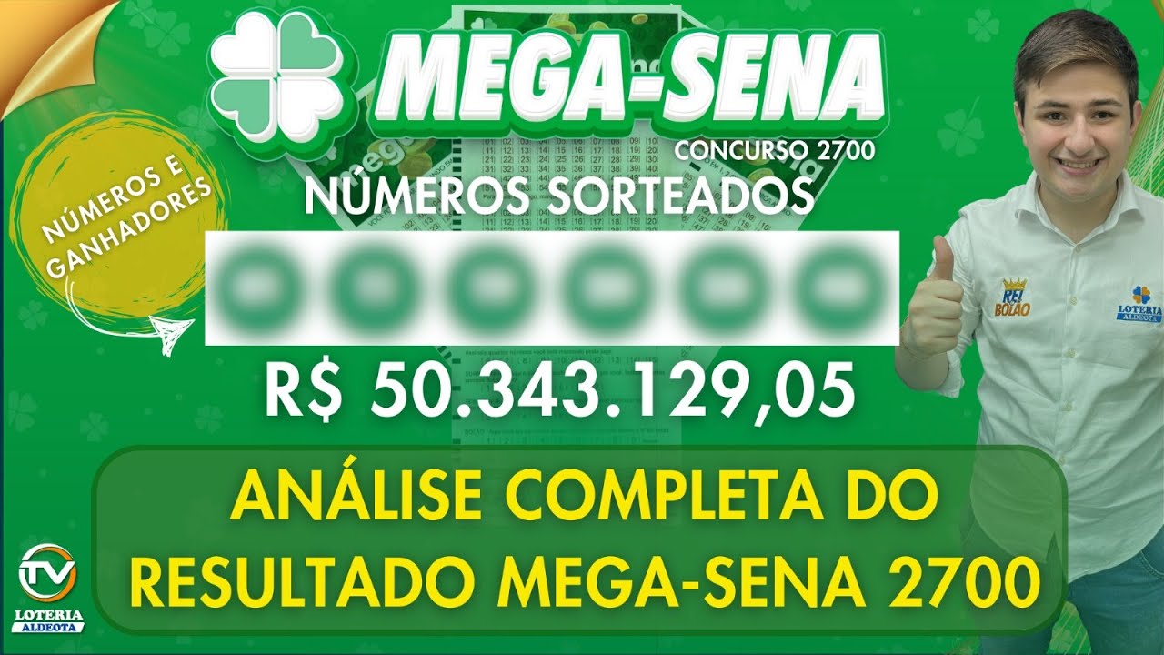 ANÁLISE COMPLETA RESULTADO MEGA-SENA 2700! NÚMEROS E GANHADORES🍀 - YouTube