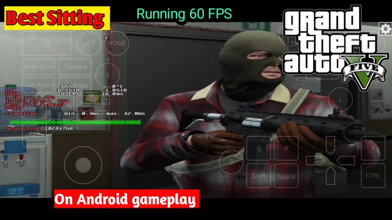 How to play GTA 5 on Android (Horizon Emulator) Run with 60 FPS - YouTube