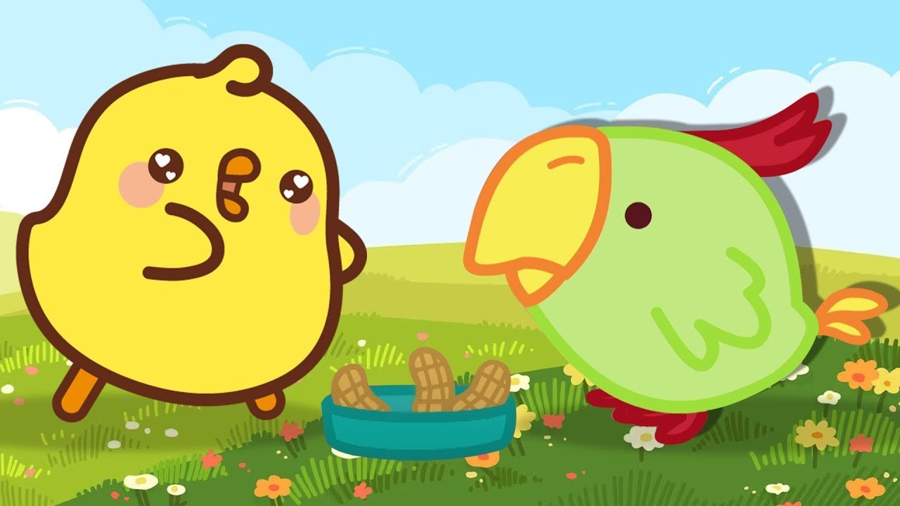 Molang - Meet The Parrot | Funny Cute Cartoon For Kids | Pop Teen Toons ...