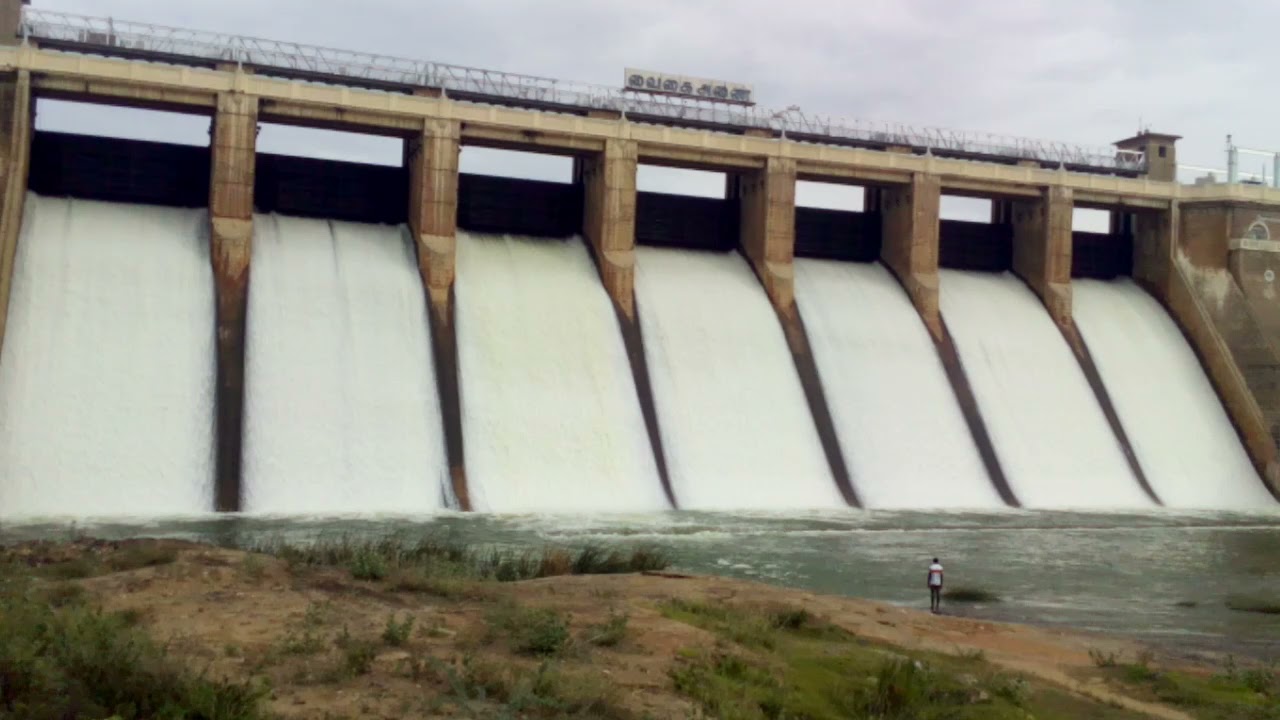 Vaigai Dam - (Vaigai River near Andipatti, Theni district of Tamil Nadu ...