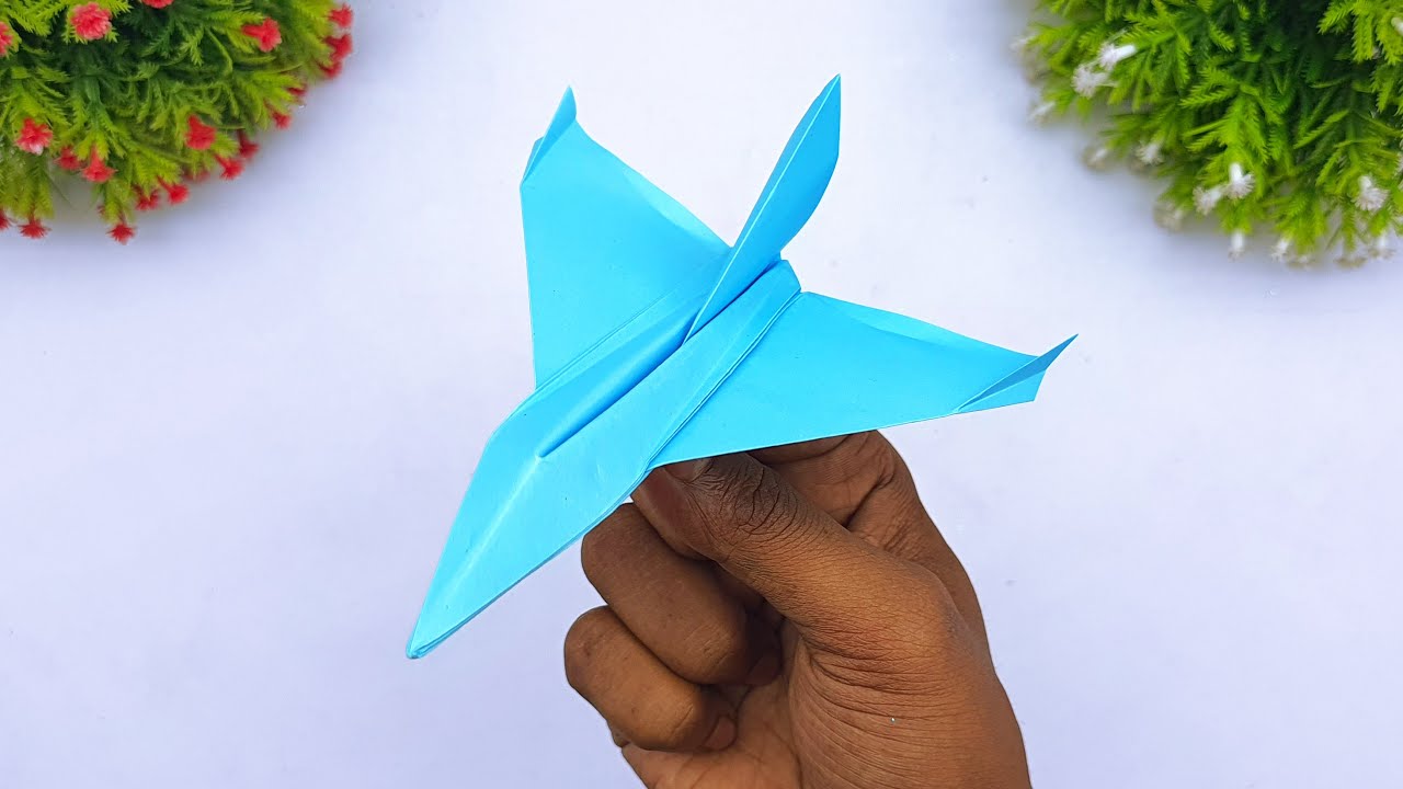 How To Make Super Flying Paper Airplane | Origami Cool Jet | Making ...