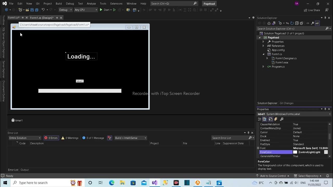 C# Load page windows form - YouTube