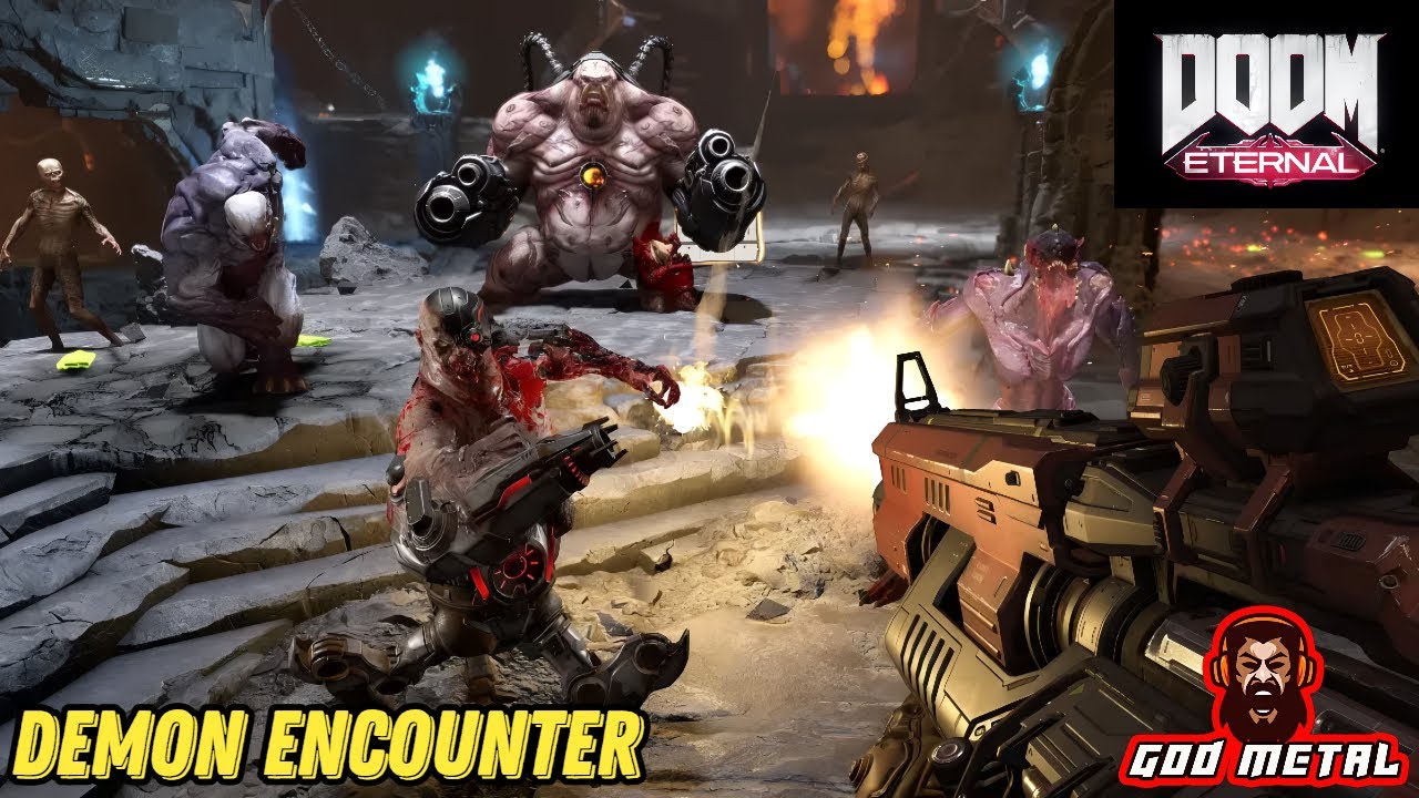 DOOM Eternal Cultist Base Demon Encounter #doometernal #doomslayer # ...