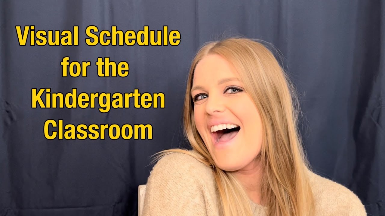 Visual Schedule for the Kindergarten Classroom: Helping challenging student behavior - YouTube