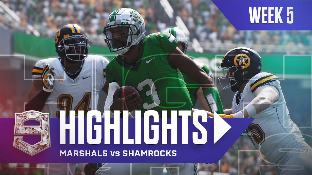Madden 25: Marshals vs Shamrocks Week 5 Full Game Highlights, RFL ...