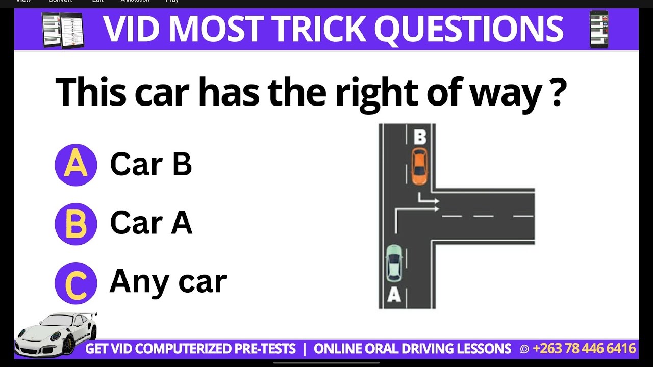 Which car goes first? VID PROVISIONAL LESSONS WITH MR PAULINE - YouTube