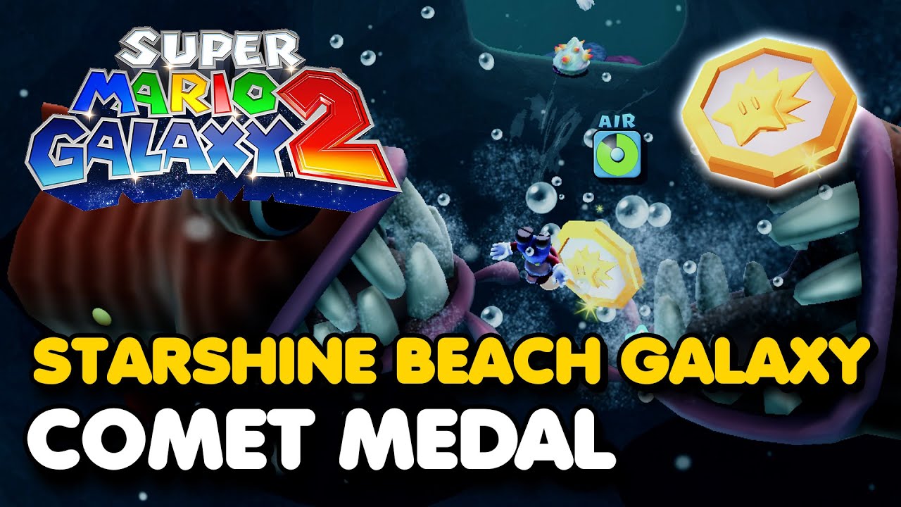 Super Mario Galaxy 2 - Starshine Beach Galaxy Comet Medal Location ...