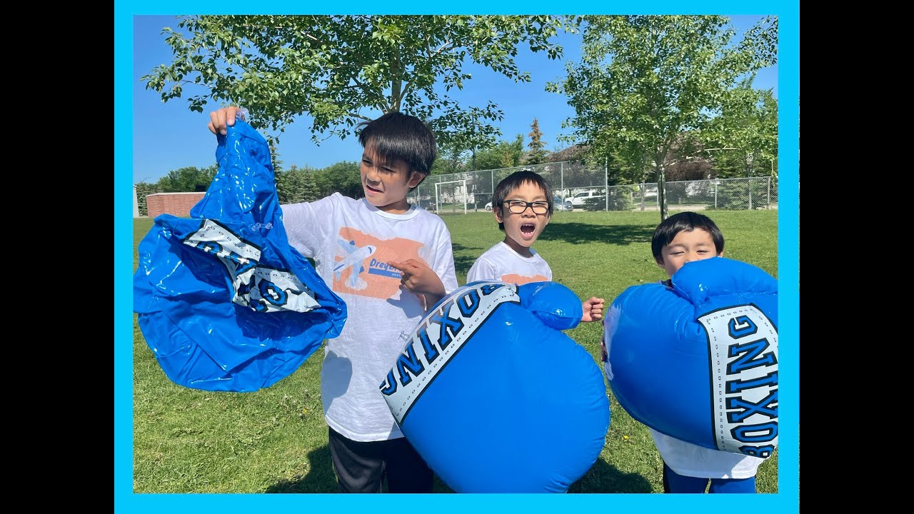 Inflating GIANT Boxing Gloves by BLOWING!!!! - YouTube