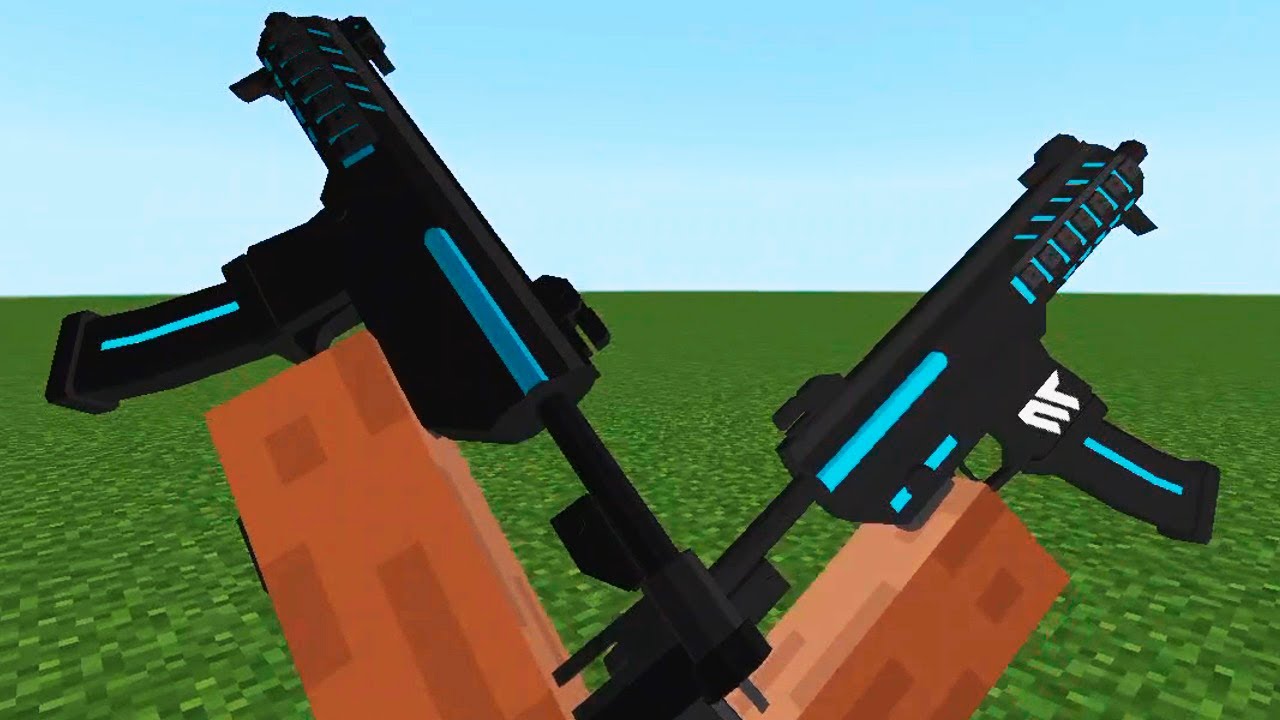 Futuristic Weapons addon in Minecraft PE - NEW GUNS ADDON MCPE - YouTube
