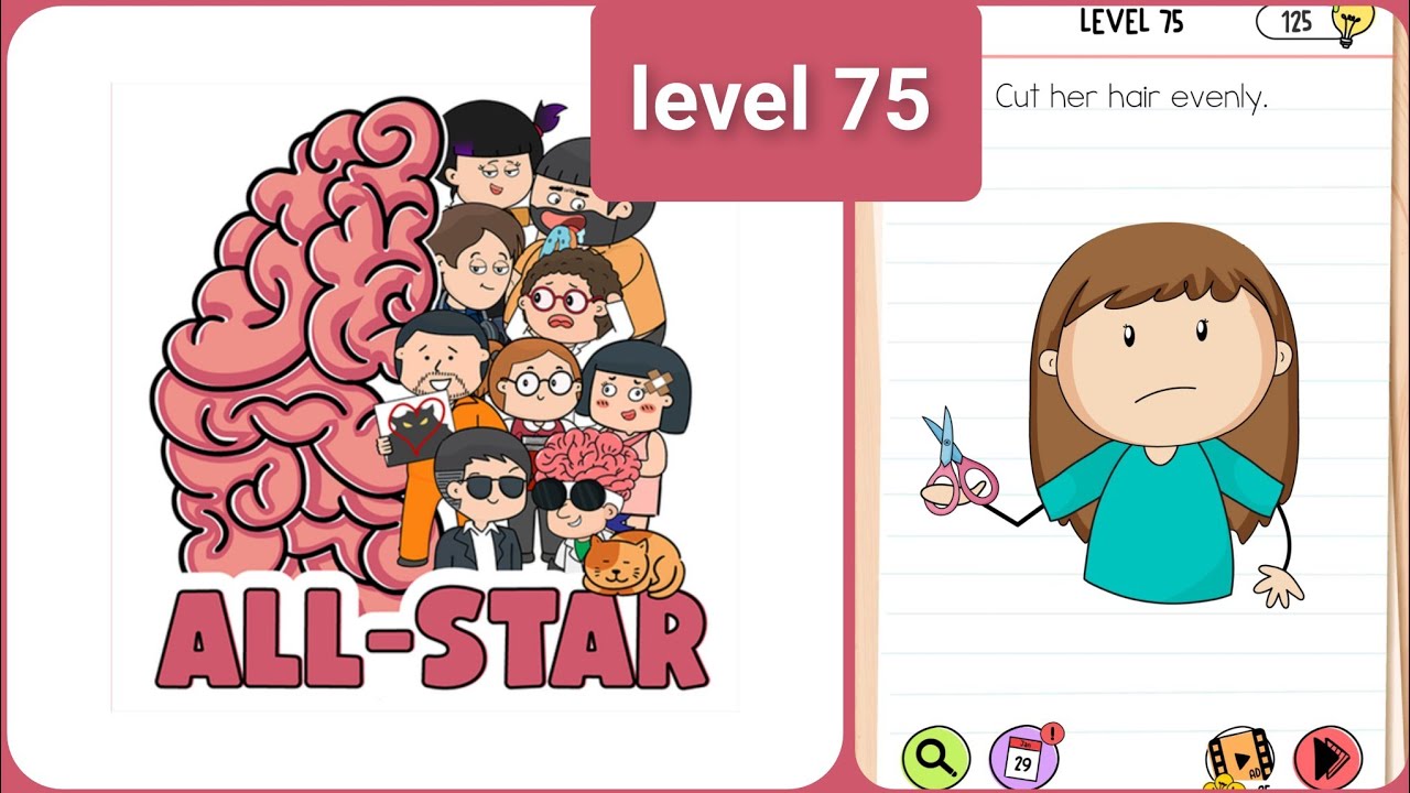 brain test all star level 75 - YouTube
