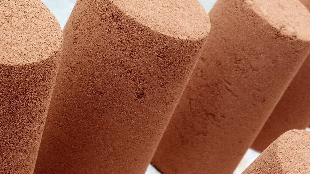 SOFT PURE RED SAND DRY CRUMBLING - YouTube
