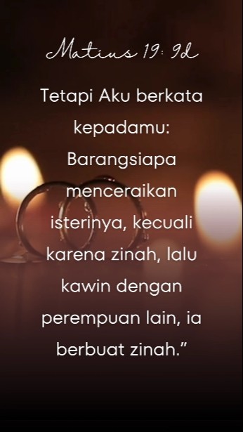 Perceraian:-Matius 19:9d - YouTube