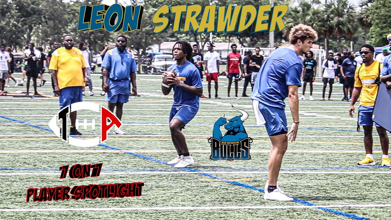 🔥🏈 Tutu Atwell Foundation 7 on 7 Player Spotlight Leon Strawder Miami ...