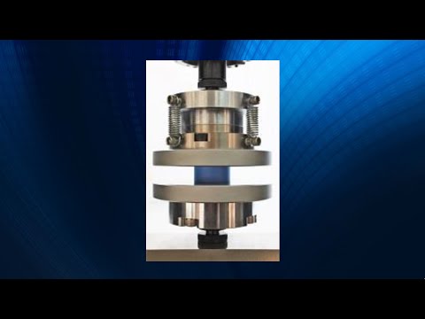 ASTM.D1621.10 - Rigid Cellular Plastics Compression Test Fixture - YouTube