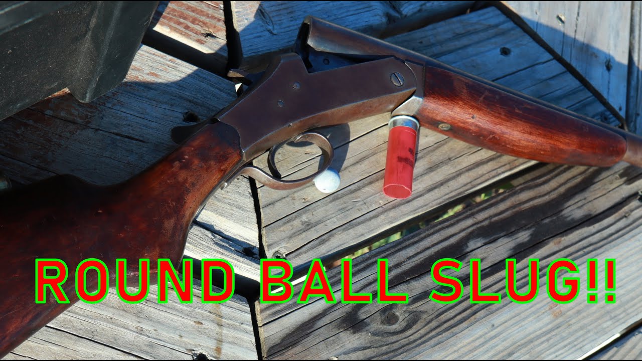TESTING D.I.Y. 12 ga. ROUND BALL SLUGS. - YouTube