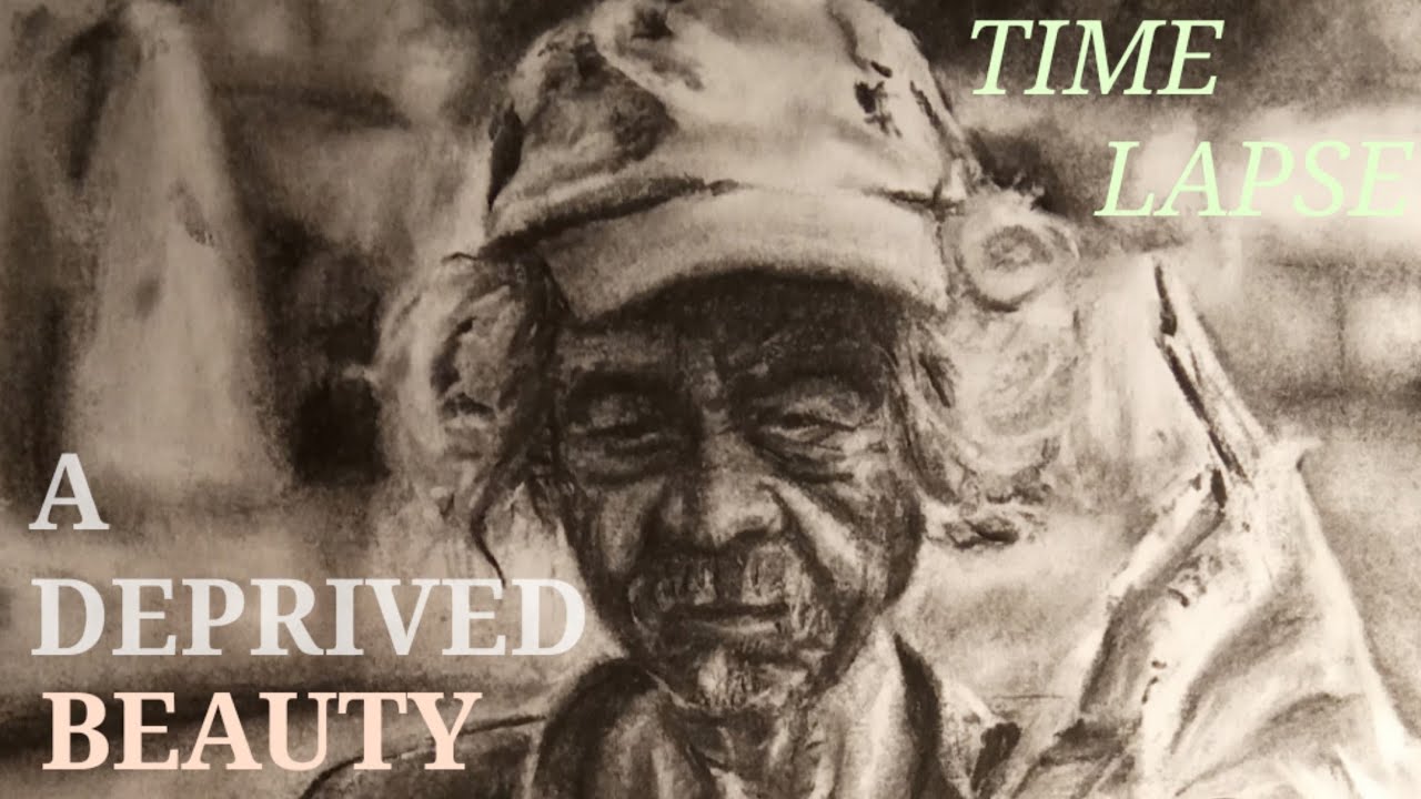 Drawing "The deprived beauty" Time lapse video - YouTube