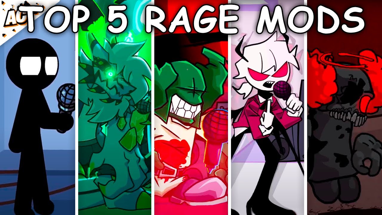 Top 5 Rage Mods #2 - Friday Night Funkin’ - YouTube