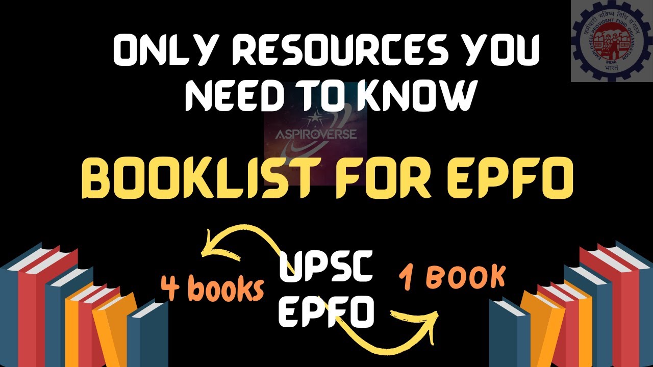 UPSC EPFO BOOKLIST 2025 | Best Books for UPSC EPFO 2025 | Everything ...