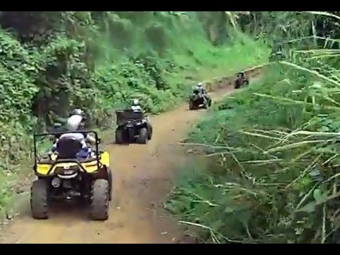 Aventura en ATV / Fourtrack por la Falda del Yunque, Hacienda Carabali ...