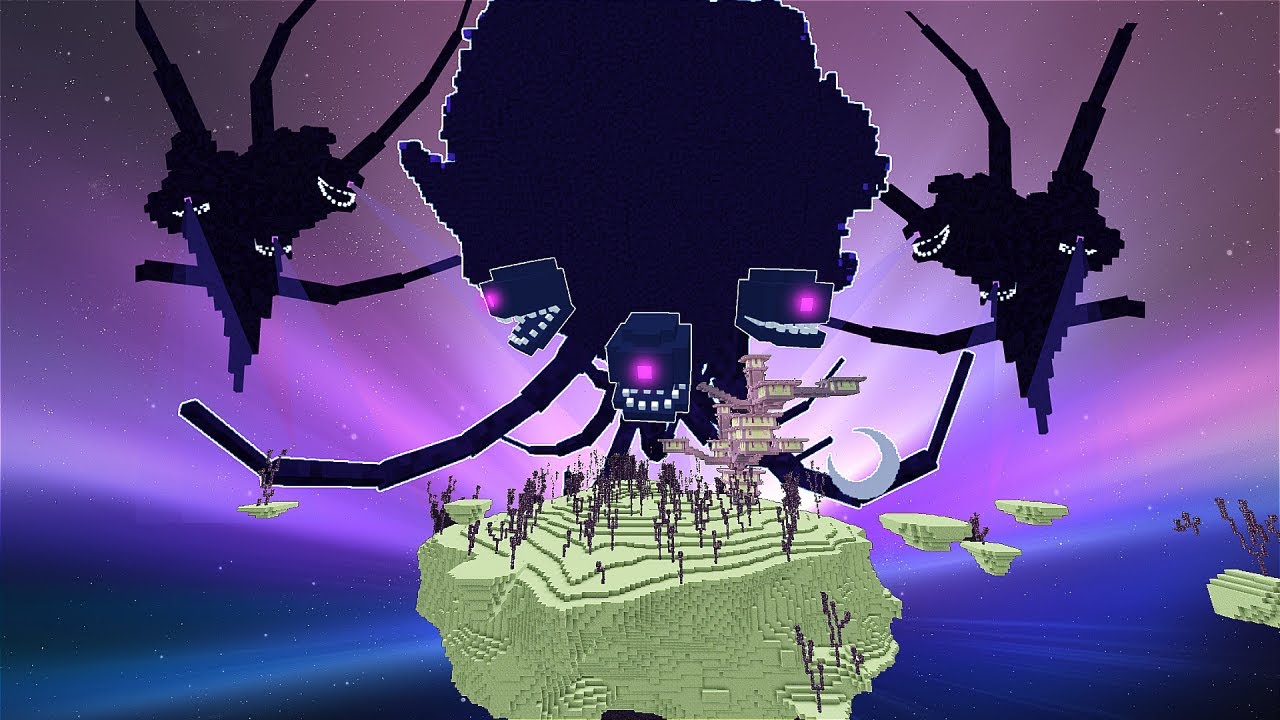 I spawn Wither Storm in Ender World Minecraft 2023! #Minecraft2023 # ...