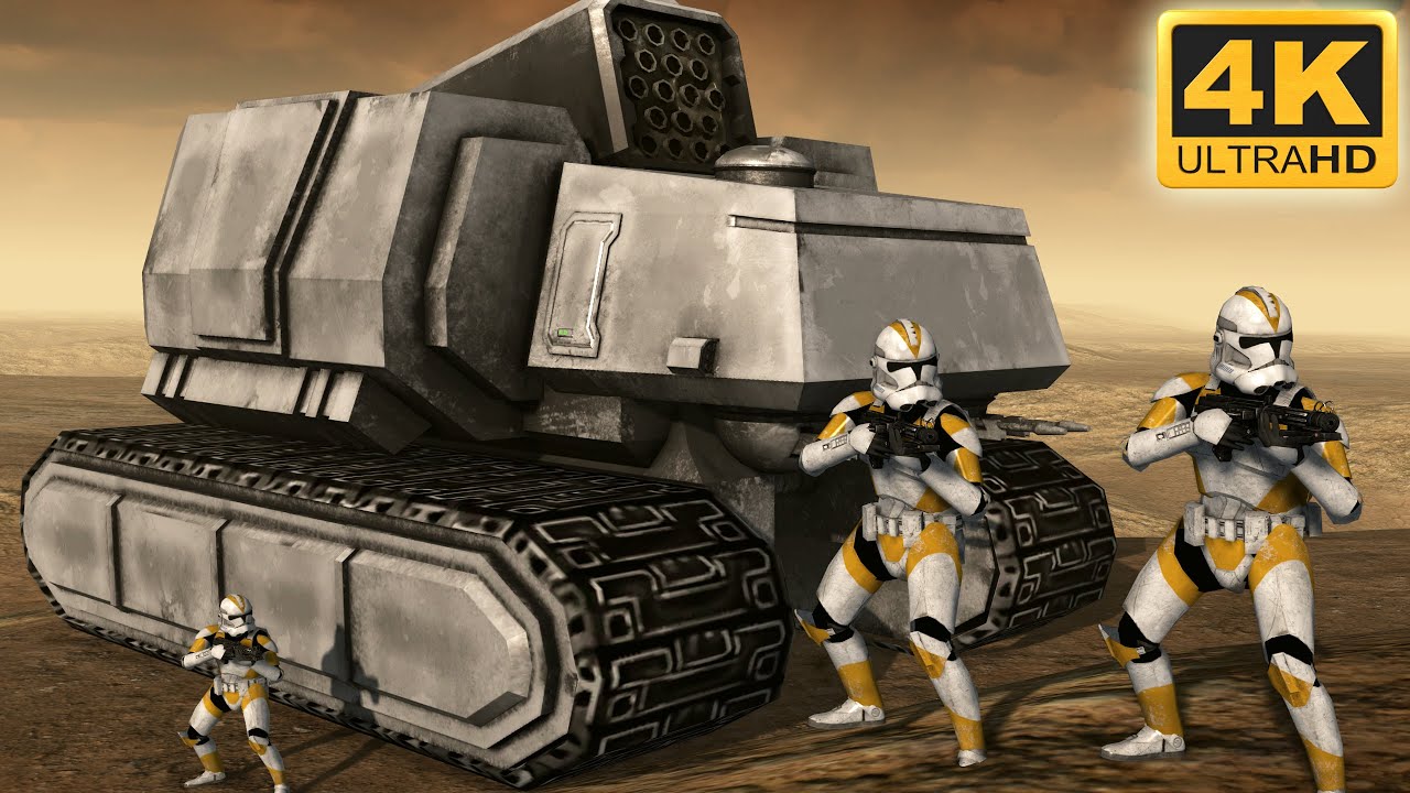 STAR WARS CINEMATIC BATTLE - 212th Clone Troopers vs Battle Droids (4K ...