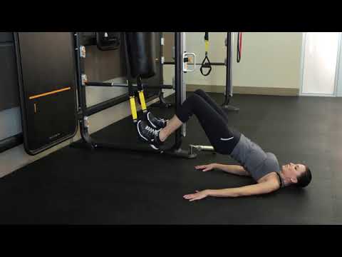 Suspension Strap Hamstring Curl to Hip Press / Wellness Pro - YouTube