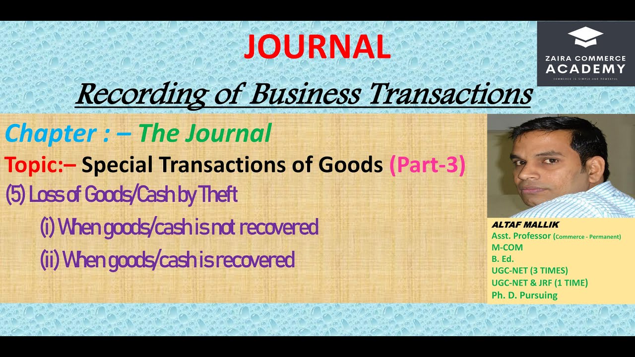 18. Journal Entries_Special Transactions of Goods-3 - YouTube
