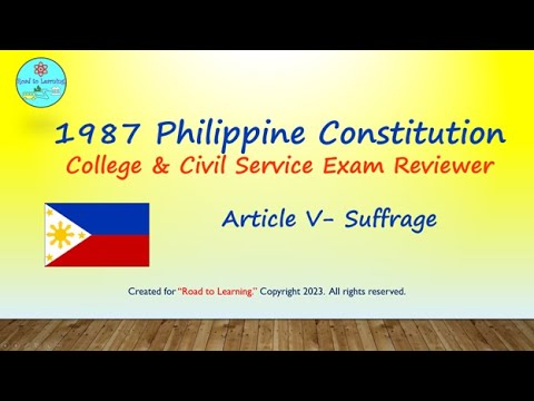 1987 Philippine Constitution-College & Civil Service Exam Reviewer-Art ...