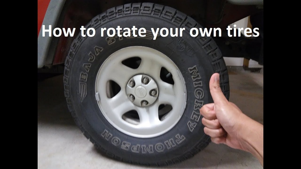 How to rotate your tires (5 wheel tire rotation) - YouTube