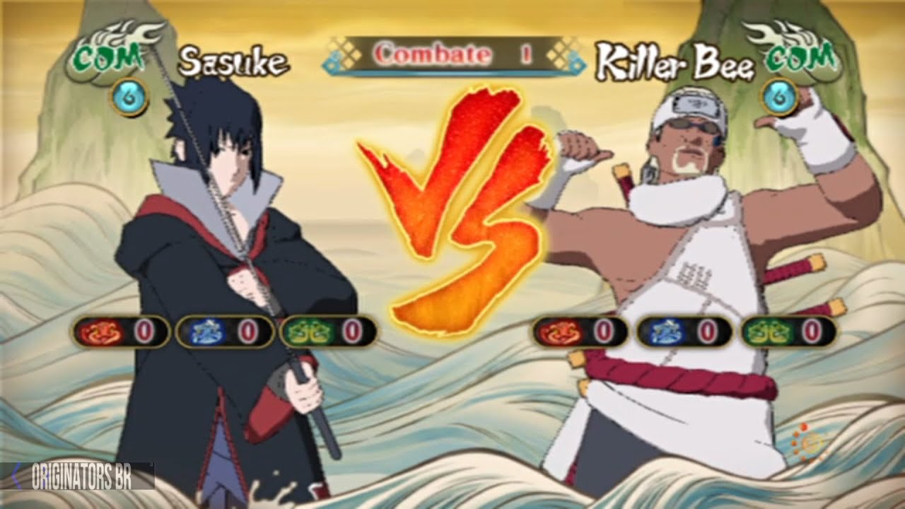 SASUKE VS KILLER BEE NARUTO STORM revolution - YouTube