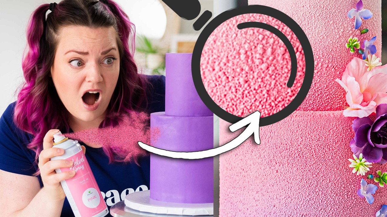 Attempting CAKE TRENDS | Velvet Texture Spray - YouTube