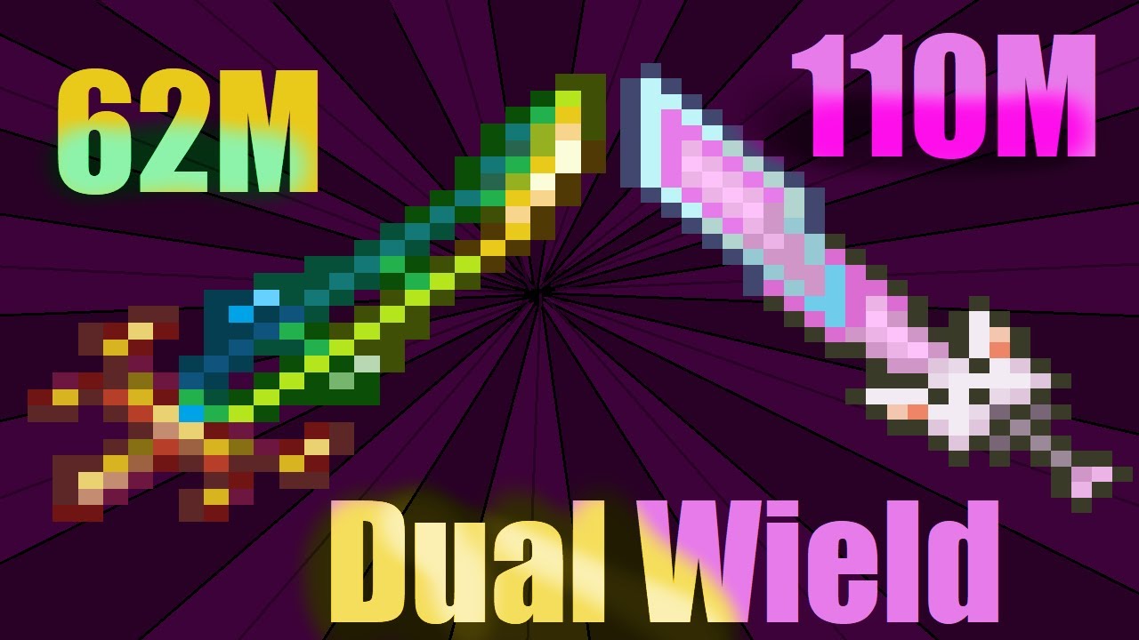 Terraria Supreme Buffed Terra Blade Meowmere Dual Wield vs Calamity Mod ...