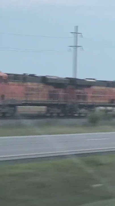 Chasing a bnsf westbound intermodal train read comments - YouTube