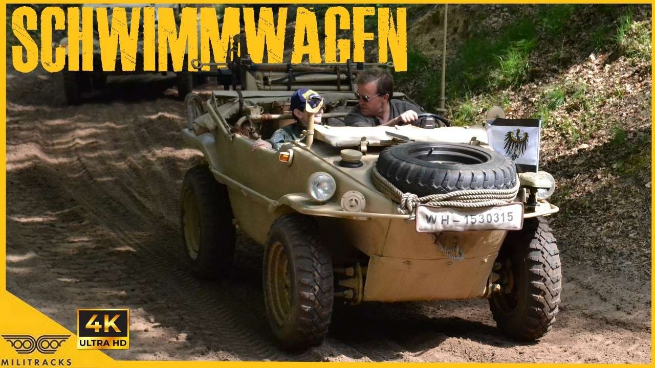 Rare Prototype Schwimmwagen Type 128 and the 166 in Action at ...