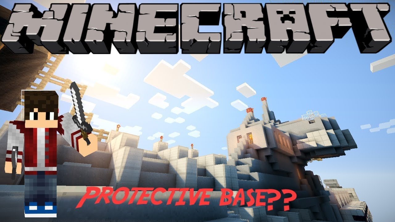 How to make a protective base in minecraft!!! - YouTube